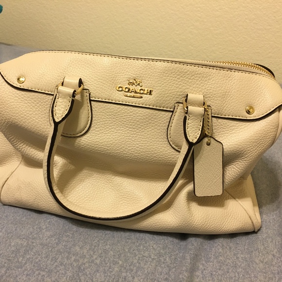 Coach | Bags | Coach Cream Purse | Poshmark